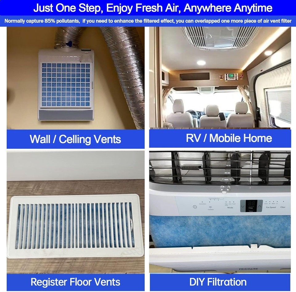 140" x 12" Air Vent Polyester Filter Roll MERV 8 HVAC Furnace Filter ...