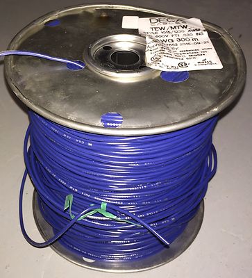 TEW 1015/1230 DECA MTM BLUE INSULATED COPPER WIRE 300M 20AWG CABLES ...