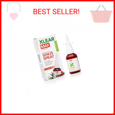 Xlear MAX Saline Nasal Spray, Natural Formula with Xylitol, Capsicum ...