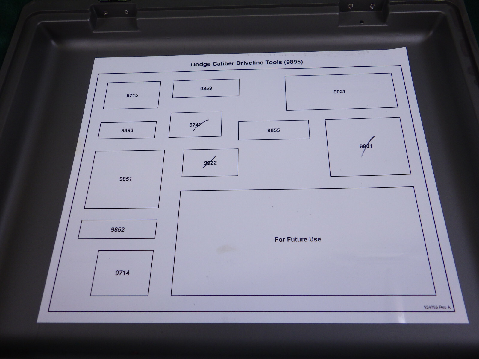 Miller 9895 Service tool kit 2007-2012 Dodge Caliber,Jeep Compass ...