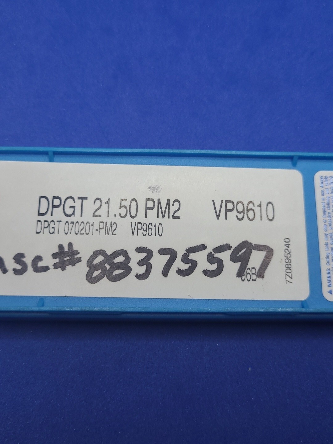 Valenite DPGT 21.50 PM2 VP9610 DPGT070201-PM2 (10 Inserts) | eBay
