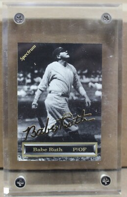 1993 Spectrum Babe Ruth Authentic 24K Gold Signature Card # 3266/5000 ...
