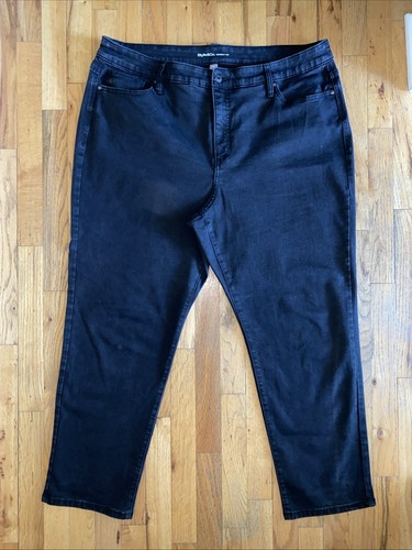 Style & Co Black Straight Leg Stretch High Rise Jeans Plus Size 20W | eBay