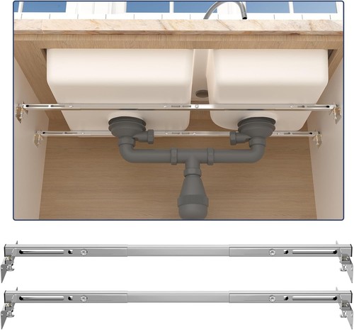 Snowtaros Undermount Sink Brackets, Upgrade Horizontal 20-55 Inch ...
