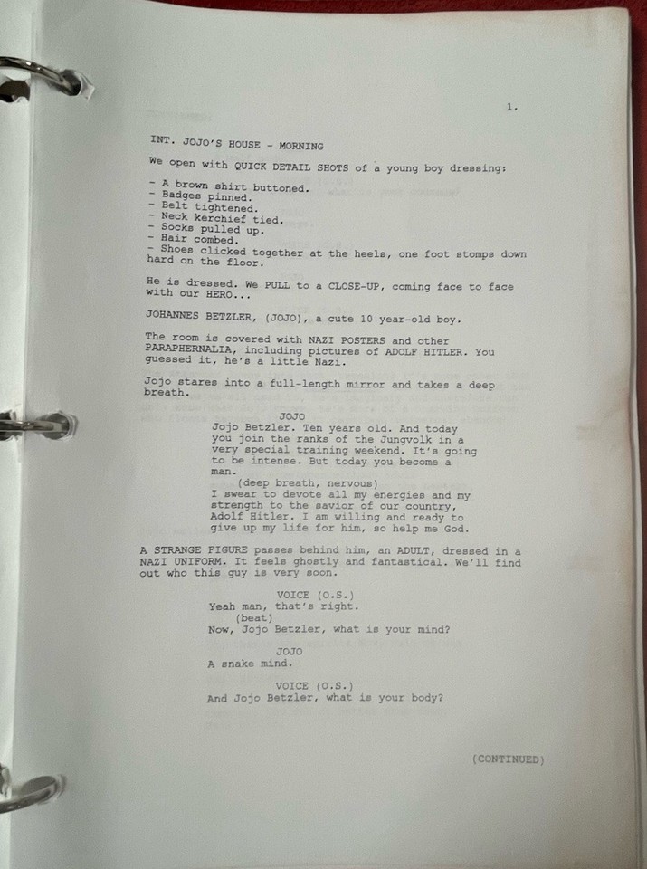 JOJO RABBIT Cast Facsimile Signed FYC Script TAIKA WAITITI 2019 OSCAR ...