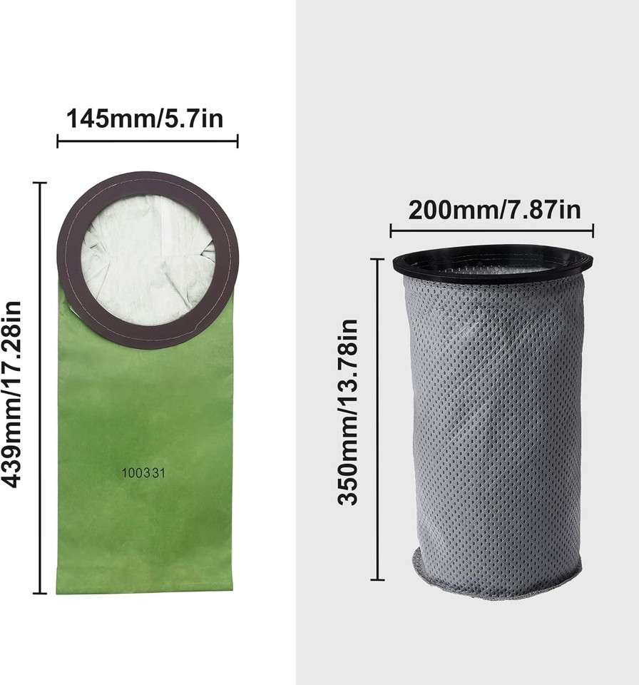 Smilefil Round 10QT Intercept Micro Filter Paper Bags 100331 Round ...