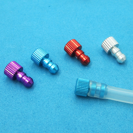 2x Alloy Gas Fuel Pipe Tube Stopper Dot Line Plug for Fuel Line RC Boat ...
