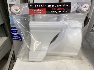 Brand new 134mm curve Arthouse Duropolymer External Coving Corners ...