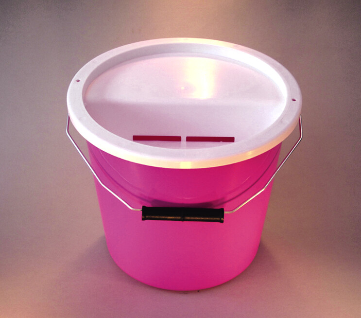 CHARITY COLLECTION DONATION BUCKETS/BOXES + LIDS + LABELS + SECURITY ...