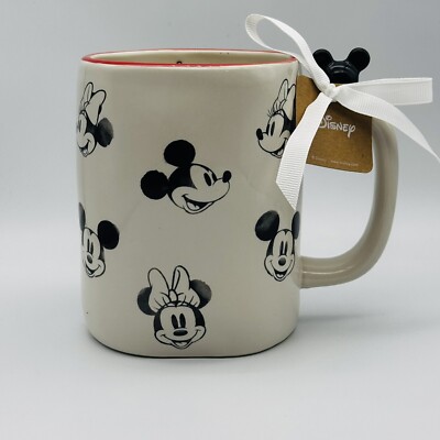 Rae Dunn Disney Retro Mickey & Minnie Mouse HAPPY Mug With Mickey On ...