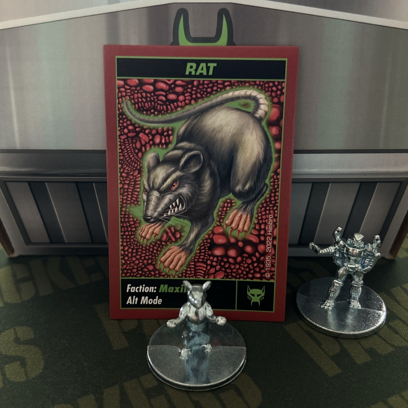 Beast Wars Transformers Rattrap & Rat 1 Character Card & 2 Metal Tokens ...