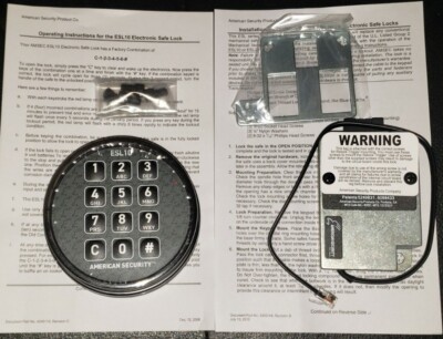 Amsec ESL10 - ESL10XL - American Security - Electronic Safe Lock Kit ...