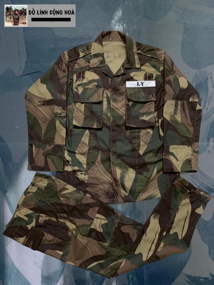 SOUTH VIETNAM BLOODCAKE CAMO ARVN AIRBORNE RANGER UNIFORM - CUSTOM ...