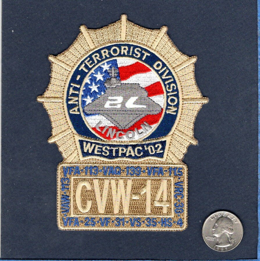 CVN-72 USS ABRAHAM LINCOLN CVW-14 WESTPAC 2002 Ship squadron Cruise ...