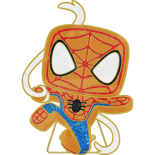 Marvel Gingerbread Spider-Man Large Enamel Funko Pop! Pin 671803478367 ...