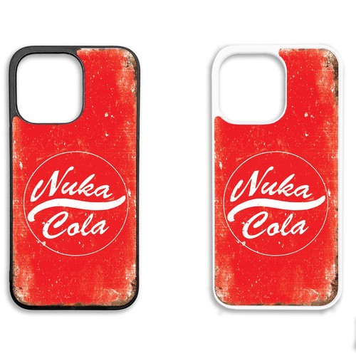 Printed Rubber Clip iPhone Case- Nuka Cola Fallout Shelter Vault Tech ...