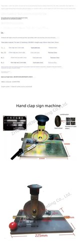Manual Steel Printing Machine Hand Tapping Sign Machine Manual Marking ...