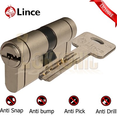 Lince High Security Euro Cylinder Composite Door Lock Anti Snap Bump ...
