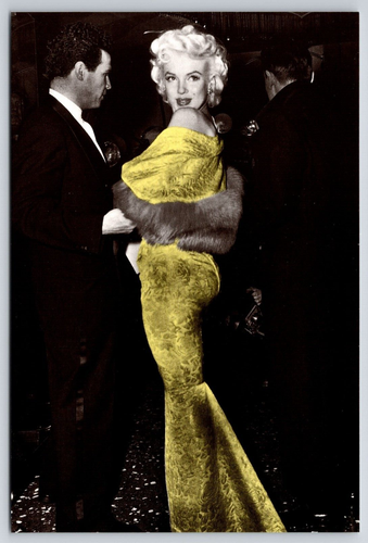 Marilyn Monroe Yellow Dress Looking Back 1955 East of Eden Premiere ...
