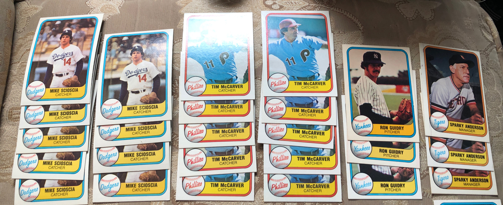 (50) Assts 1981 Fleer Baseball Star Cards! Baines Henderson Carlton ...