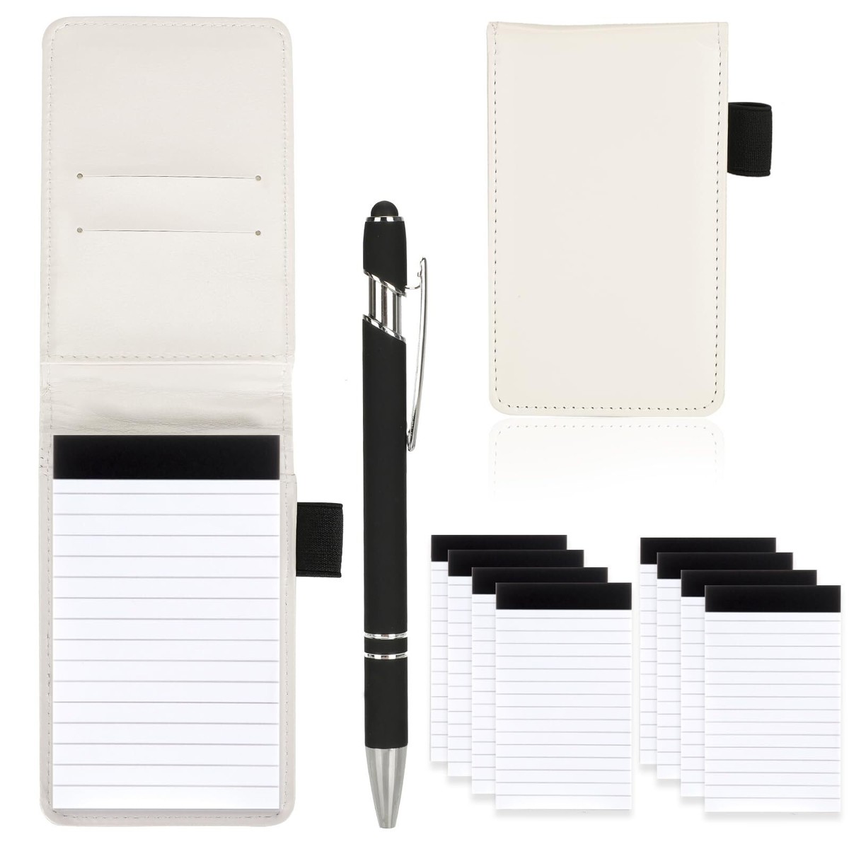 Small Notepad Holder WEMATE 10 Pcs Small Notepad Holder Set Pocket