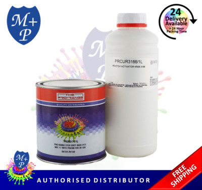 Pro Range 1ltr Grey Etch Primer With 1ltr PR Etch Activator - Mix 1:1 ...