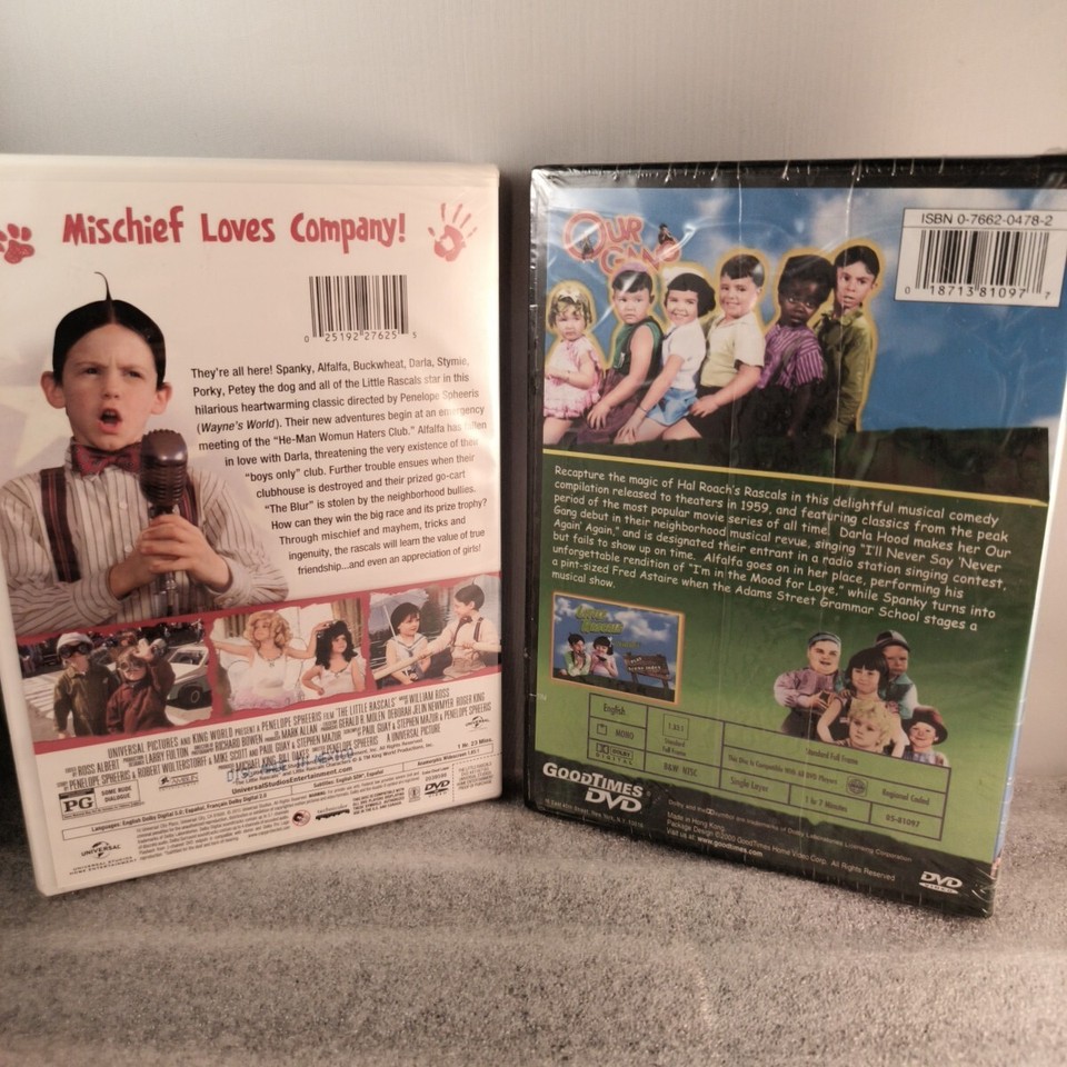 The Little Rascals Movie (DVD, 1994) + Our Gang: Little Rascals ...