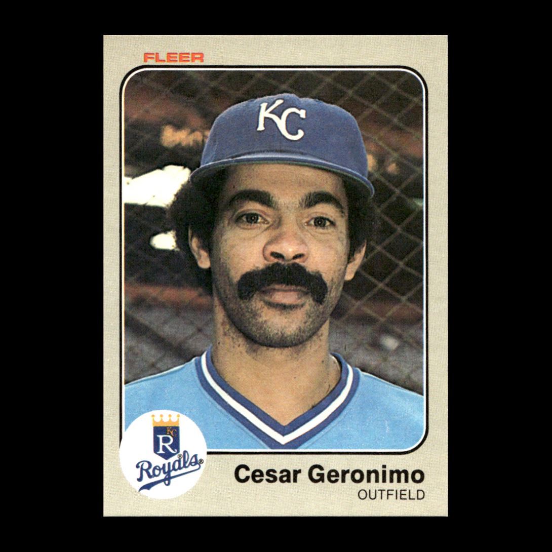 Cesar Geronimo 1983 Fleer Kansas City Royals #112 NM-MT Vintage! | eBay