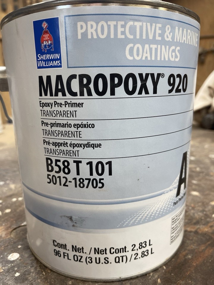 Sherwin Williams Macropoxy 920 Transparent Epoxy Pre Primer | eBay