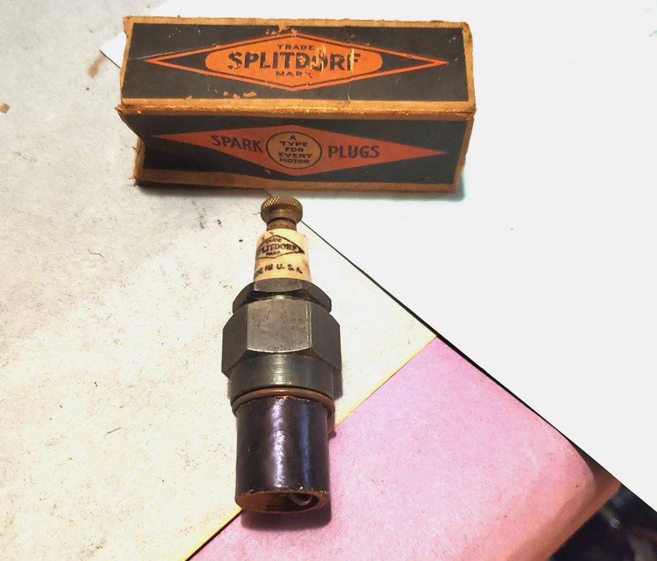 1920's-30's Edison/Splitdorf Car/Truck/Motorcycle Porcelain Spark Plug ...