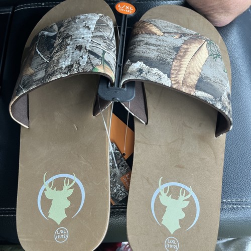 Realtree Men's Officially Licensed Slides Size L/XL 11/12 New | eBay
