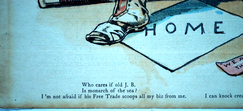 Puck Magazine Litho. 1800's. Uncle Sam Baseball Political Satire. 13"T ...