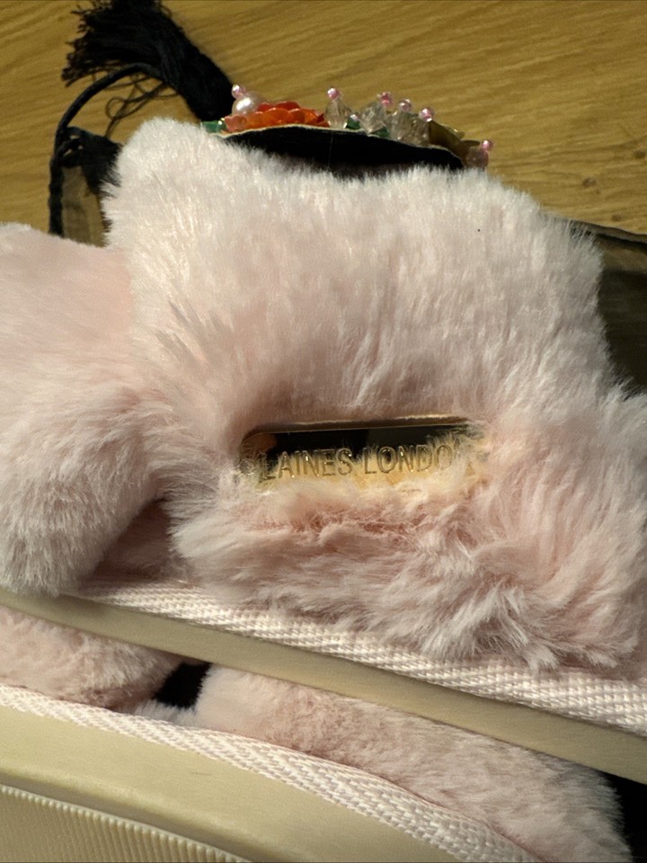 Laines London Pink Fluffy Slippers Women Flamingo Slippers Size 5 Brand ...