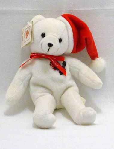 STATE FARM INSURANCE White Bean Bag Plush 9" CHRISTMAS Bear w/ Tag | eBay