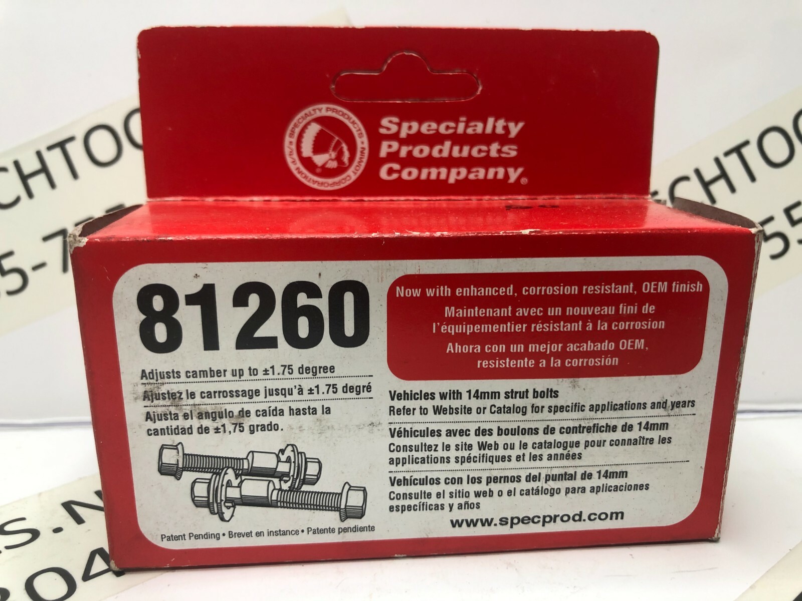 Specialty SPC Performance 81260 EZ Cam 14mm Adjustable Camber Bolts ...