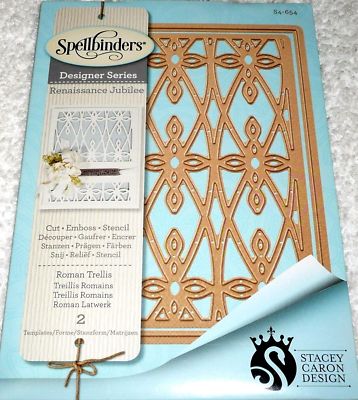 Spellbinders designer series renaissance jubilee roman trellis | eBay UK