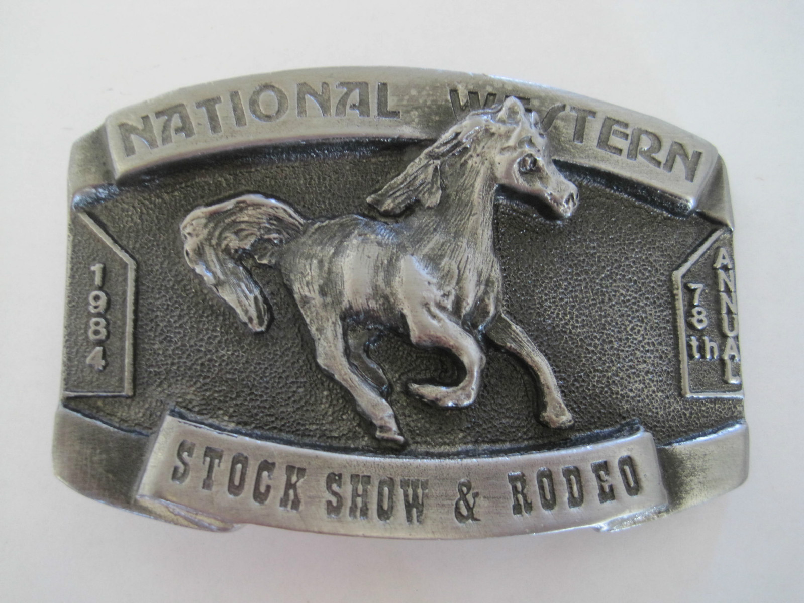 1984 National Western Stock Show & Rodeo Belt Buckle … - Gem