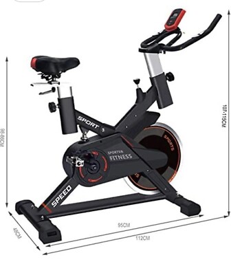 Bodytrain 7702 Exercise Bike IndoorTraining Cycling Bicycle Cardio 18kg ...