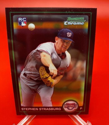 2010 Bowman Chrome Stephen Strasburg Rookie Card RC #205 Nationals | eBay