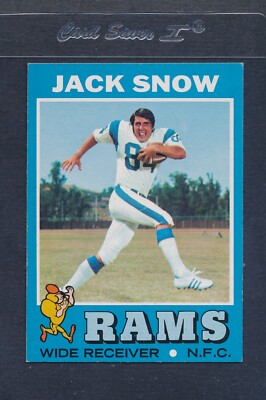 1971 Topps #044 Jack Snow Rams EX/MT *2496 | eBay