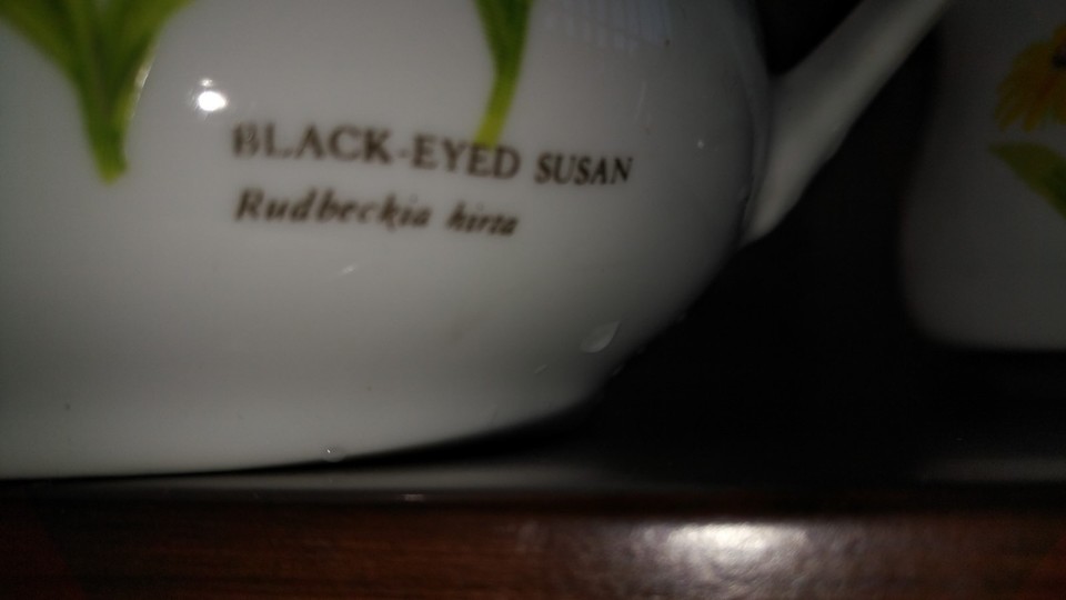 Vintage Black Eyed Susan Teapot and Tea Cup | eBay