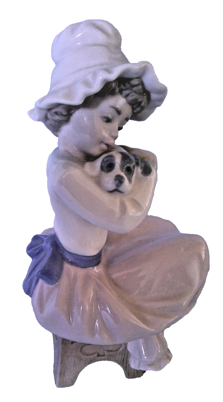 Nao By Lladro - Big Hug 1049 Model Circa 1987 Daisa Girl Sitting ...