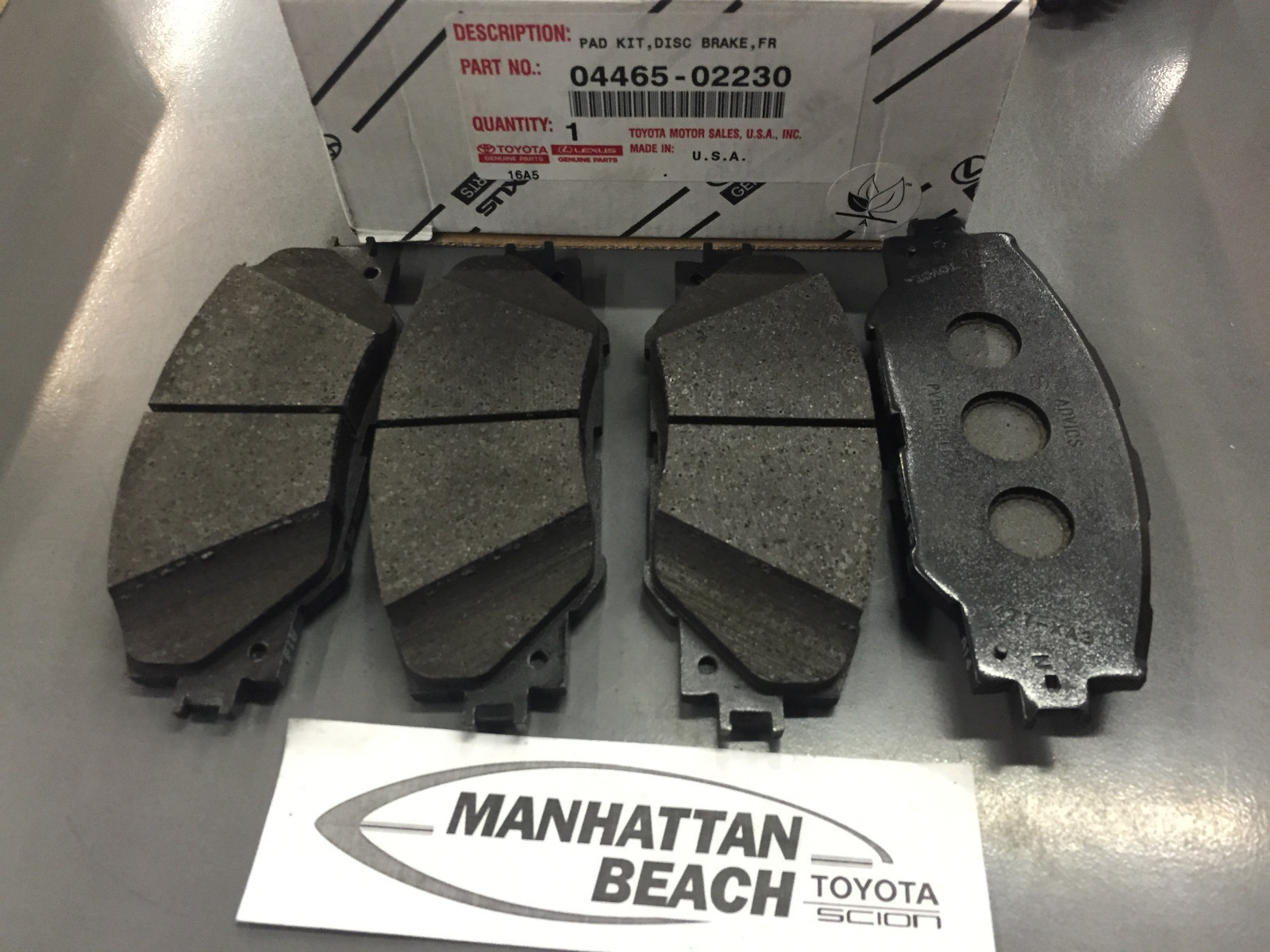 2013-2016 RAV4 NAP SE, XLE & LIMITED FRONT BRAKE PADS GENUINE TOYOTA ...