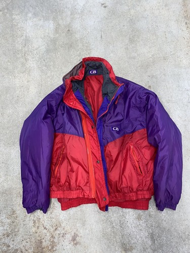 CB Sports Ski Jacket Down Filled, Reversible Men’s Large Red Gray ...