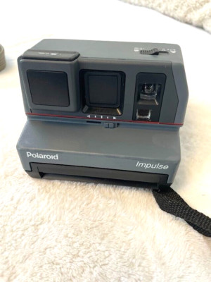Polaroid Blue Impulse Instant Camera - w/ User Manual and 600 film ...