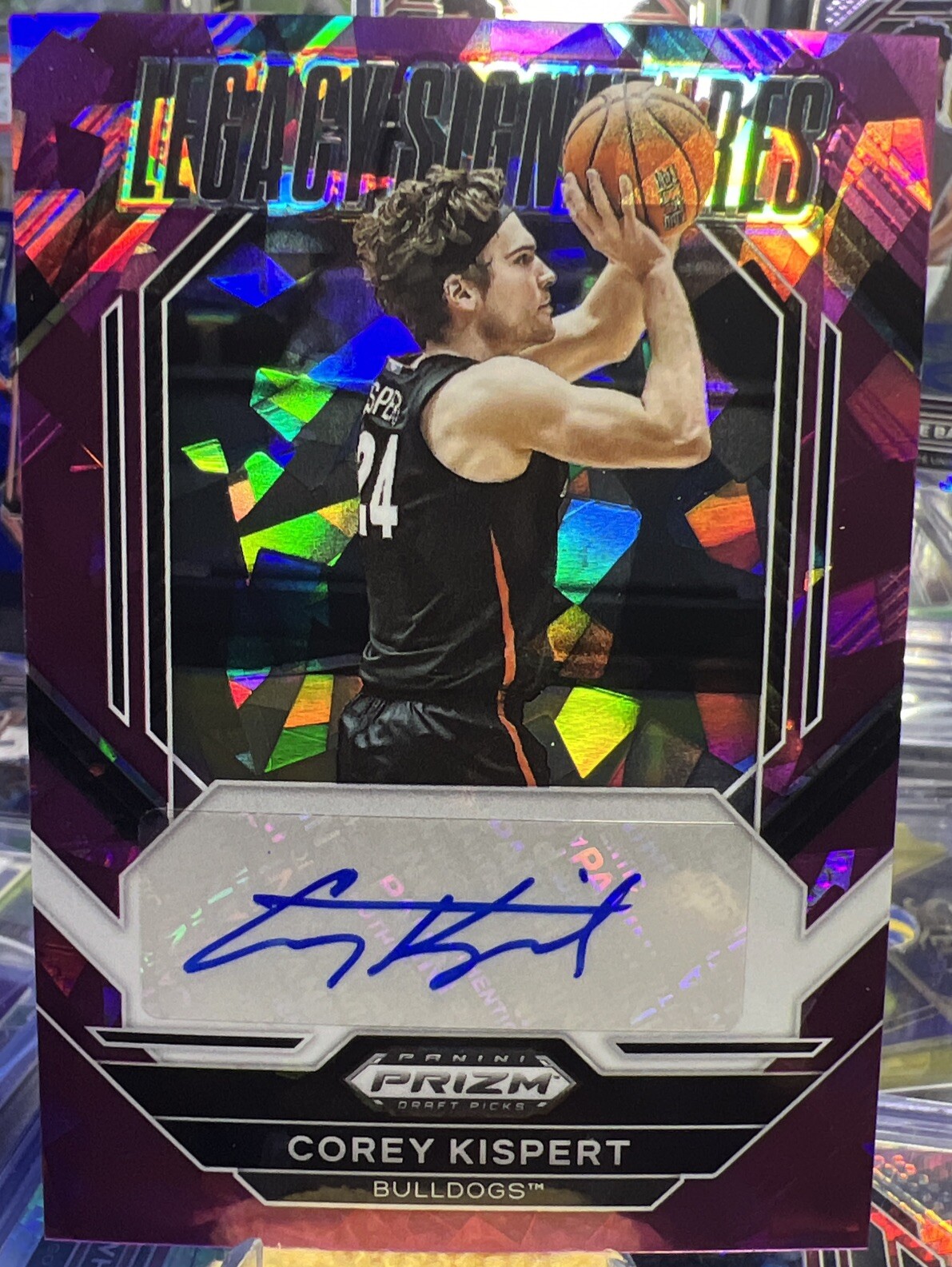 2023 panini prizm draft picks legacy signatures Purple ice corey ...
