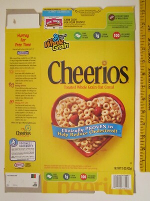 Empty GENERAL MILLS Cereal Box 2006 CHERRIOS Z6A33 | eBay