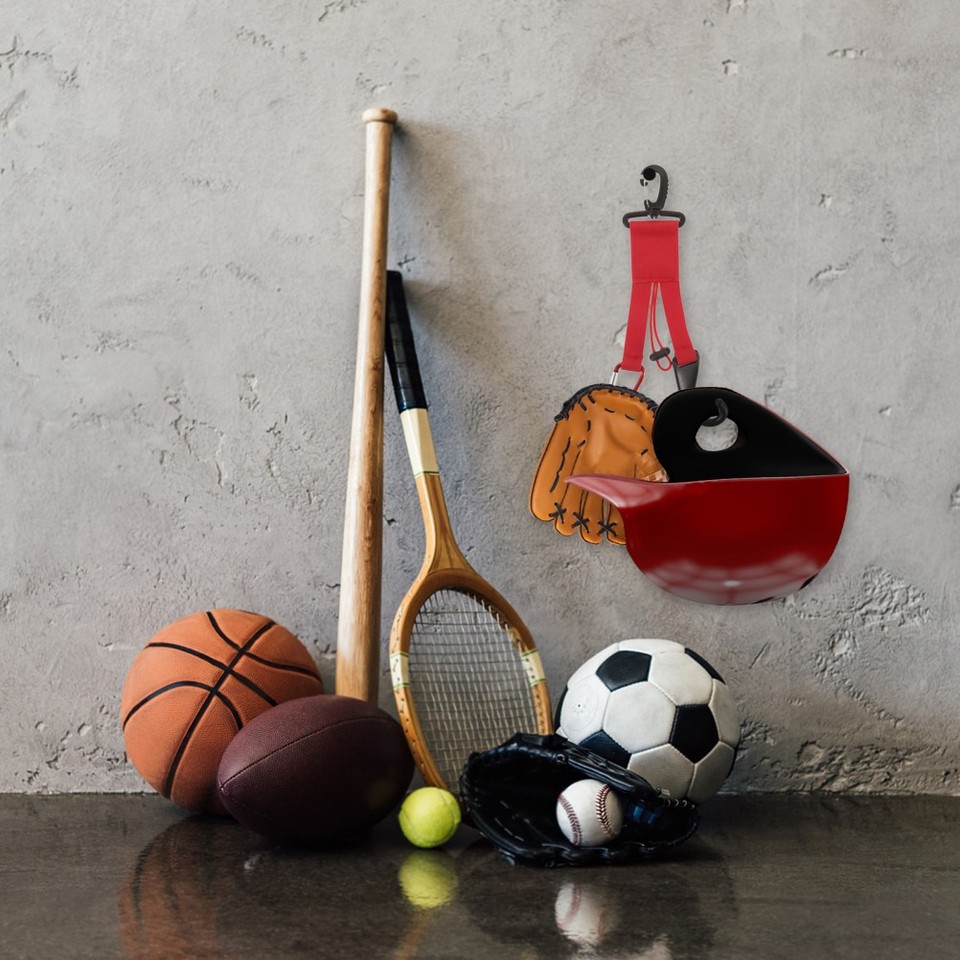 Baseball Softball Gear Hanger Baseball Bat Holder with Glove Clip Hook ...