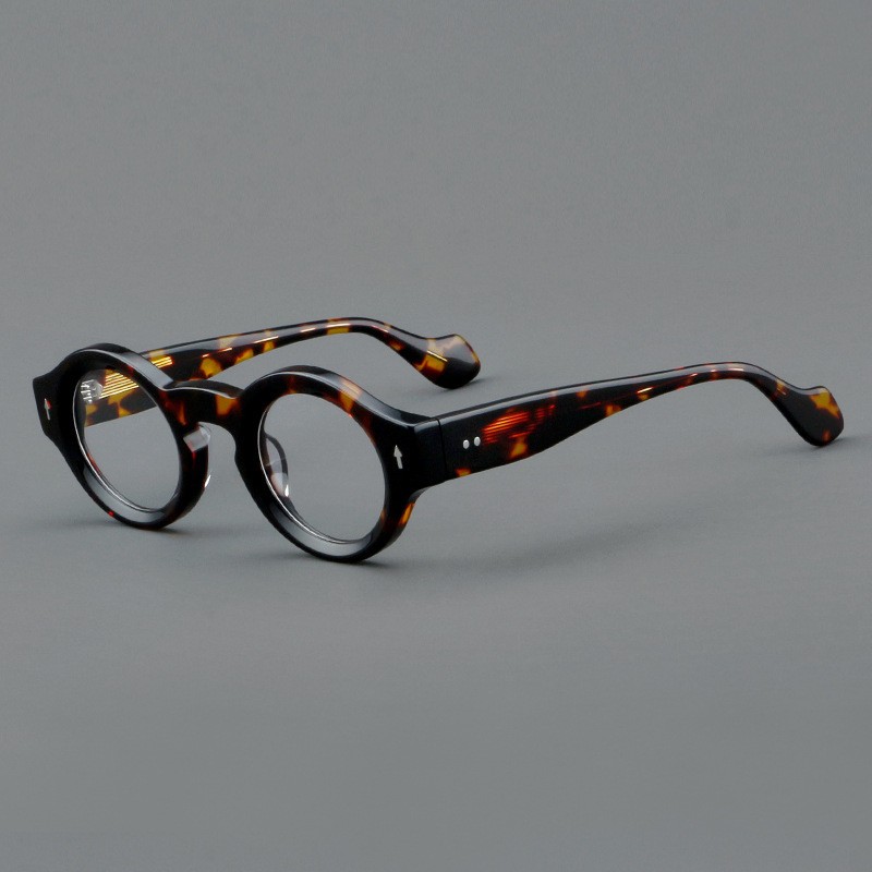 Vintage Round Acetate Eyeglass frames Full Rim Women Men Retro Glasses ...