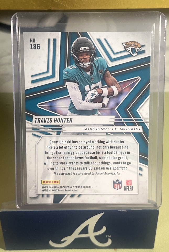 2025 Panini Rookies & Stars #186 Travis Hunter RC Auto Orange /199 ...